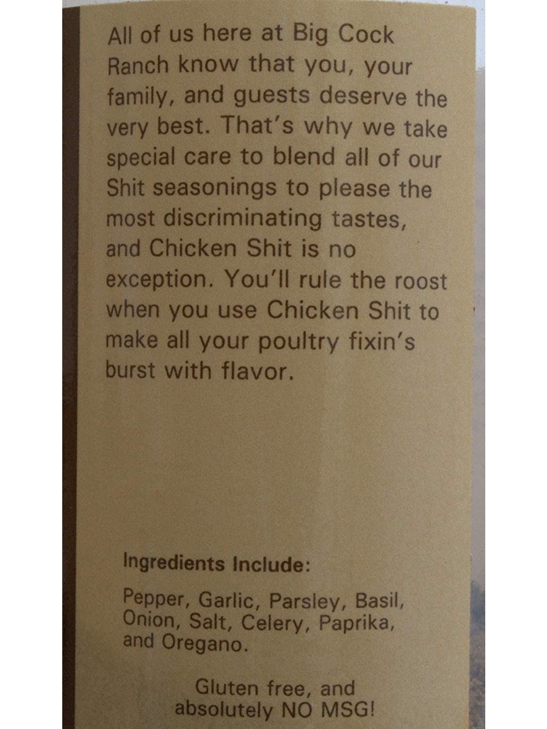 BCR Chicken Shit Seasoning 9oz $12.98 – GarlicShoppe.com